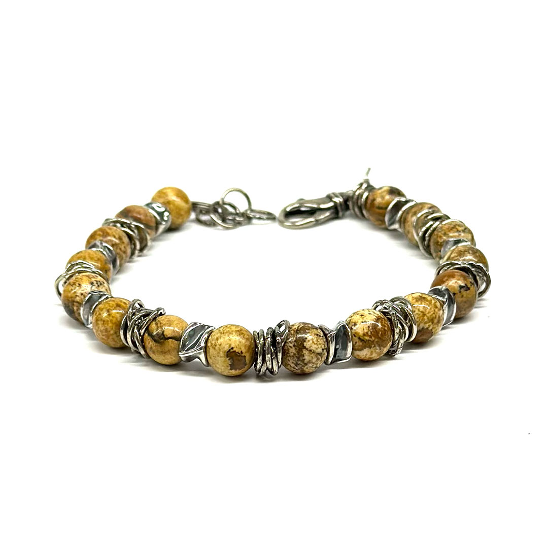 Gemstones/Aged Silver Bracelet Plus Darwin – More Bellagio